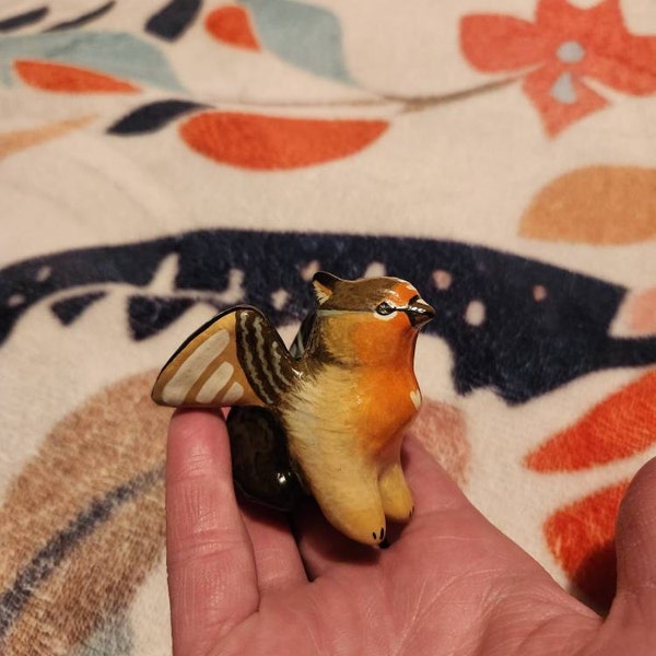 White Owl Griffin Figurine Snowy Gryphon Sculpture TO ORDER Tiny Clay ...