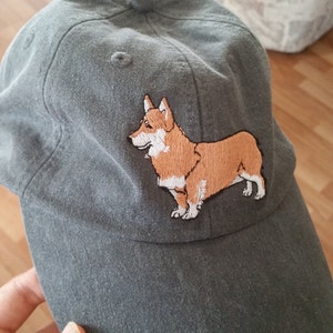 Corgi Embroidered Hat, Baseball Cap, Dog Lover Gift, Pet Mom Cap, Dad ...
