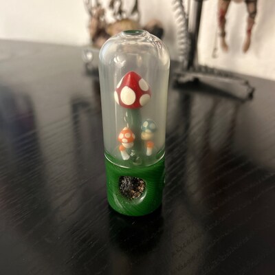 Chocolate Donut Glass Pipe Cute Hand Pipe Donut Pipe Unique Pipe Cute ...