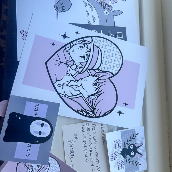 No Face Chibi Ghibli Inspired Cute Spirit Spirited Away Art Print Gift ...