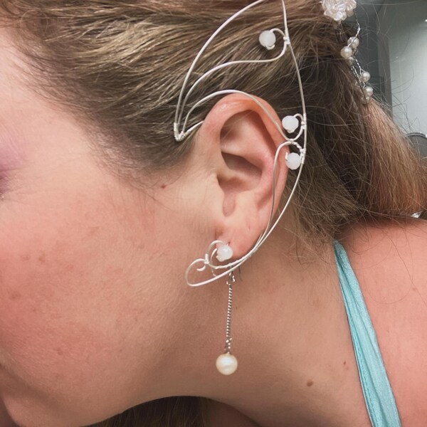 Elven Ear Cuffs, Fae Ears, Elf Jewelry, Cosplay Elven Wrap Earrings ...