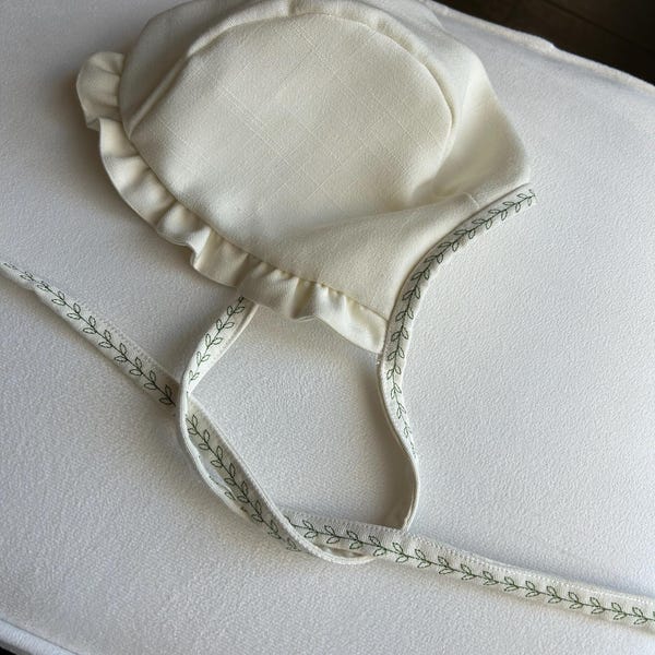 Baby Bonnet Sewing Pattern. Bundle of 3. Ruffled Baby Hat. Brimmed ...