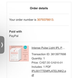 Invoice Editable Template, Printable Order Form Invoice, 5 Premade ...