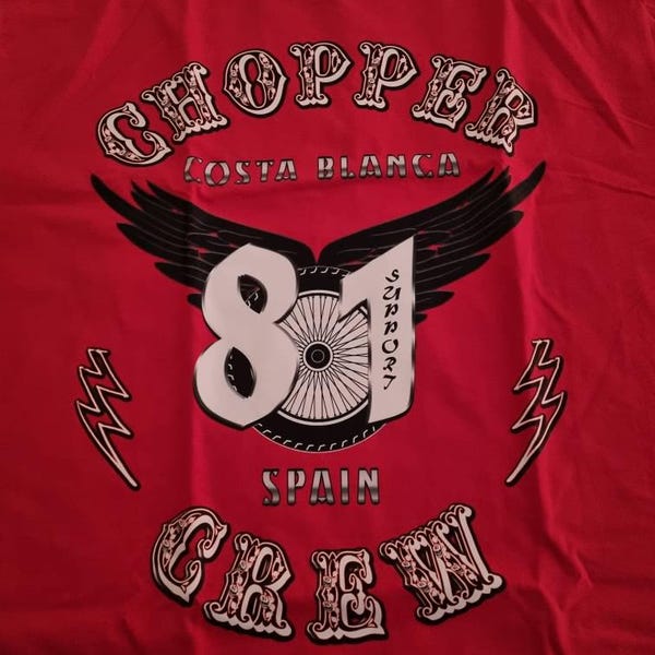 Hells Angels Big Red Machine Flying Wheel Support81 T-shirt Front and ...