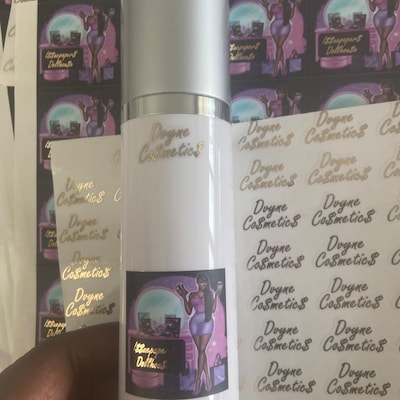 White Ink Stickers, Any Size Custom White Ink Clear Labels, Any Shape ...