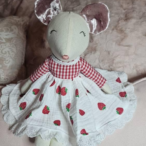 Mouse Doll With Clothes Easy Sewing Pattern PDF. 40cm/16" Cloth Mice ...