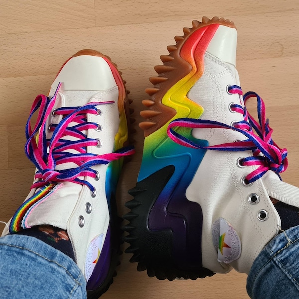 Bi LGBTQ+ Shoelaces for PRIDE! - Etsy UK