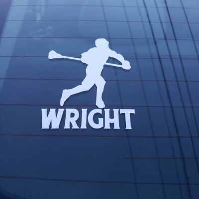 Lacrosse Player, Sticker, Lax Decal, Lacrosse Sports, Window Decal, LAX ...