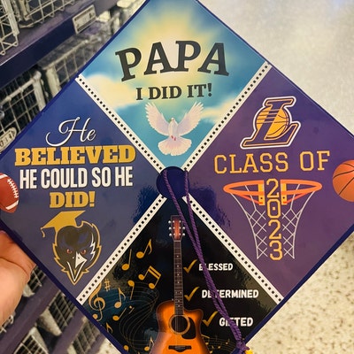 Graduation Cap Topper Label/criminal Justice Major/ Future FBI - Etsy