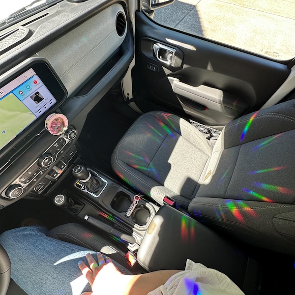 Three Level Crystal Suncatcher (gold), Prism Suncatcher, Gift for Her ...