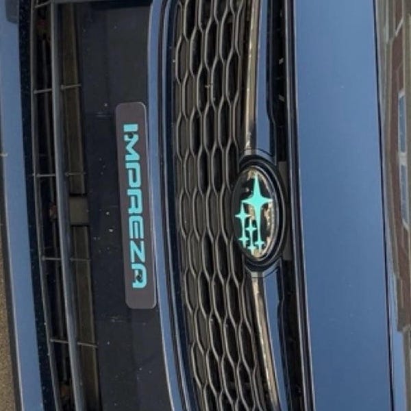 License Plate Delete for Subie WRX STI Boxer Piston Push to the Limit ...