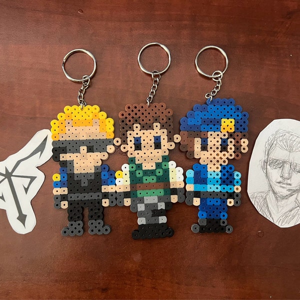 Maws Bead Sprite Keychain | Splatoon Salmon Run - Etsy