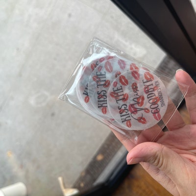 Personalised Kiss the Miss Edible Drink Toppers 1 Sheet - Etsy UK