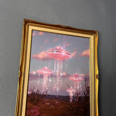 Pastel Pink and Opalescent Seashell Wall Art, Coastal Print, Luxury ...