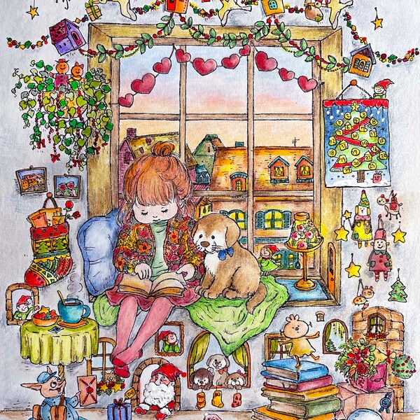 Chihiro_shiomi_original_coloringpages_set_1 - Etsy