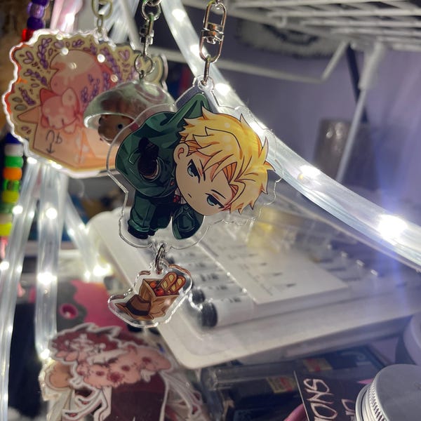 JJK Gojo Chibi Acrylic Charm Keychain - Etsy