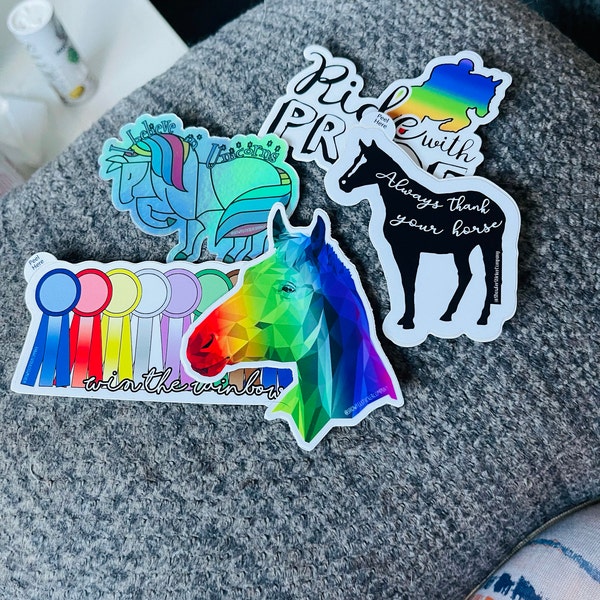 Always Thank Your Horse Equestrian Sticker - Etsy
