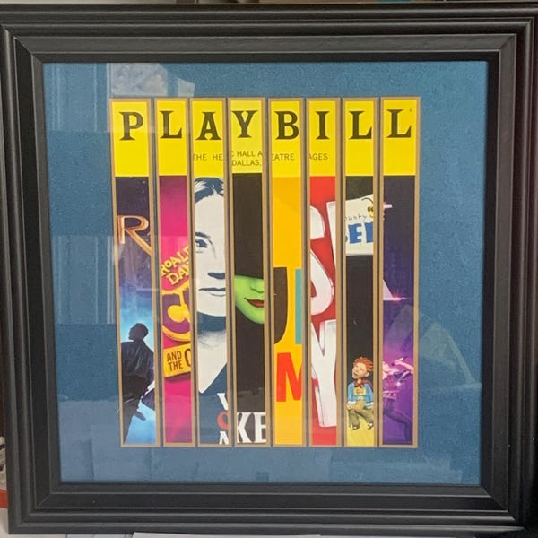 Custom Broadway Playbill Framed Art Collage - Personalize It! - Etsy