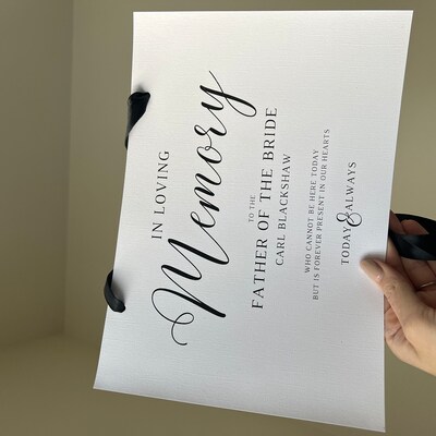 Reserved Seat Tag, in Loving Memory Tag, Wedding Sign for Those Not ...