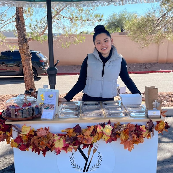 Charcuterie Cart Mobile Foldable Snack Bar Catering Display Portable ...