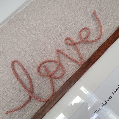 Custom Wooly Words Wire Art Kids Decor Colourful Words Childrens ...
