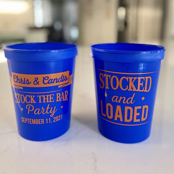 Stock the Bar Cups, Bachelorette Party Cups Custom, Stock the Bar ...