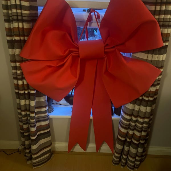 Extra Large Elegant Bow - Red, Green, Blue, Gray - Christmas, Wedding, Birthday, Decoration ...