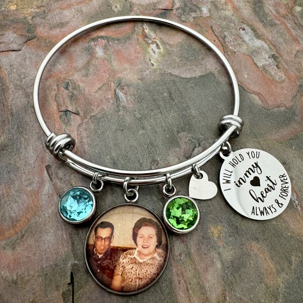 Memory Photo Handmade Jewelry Memorial Necklace Gift - Your Wings Were ...
