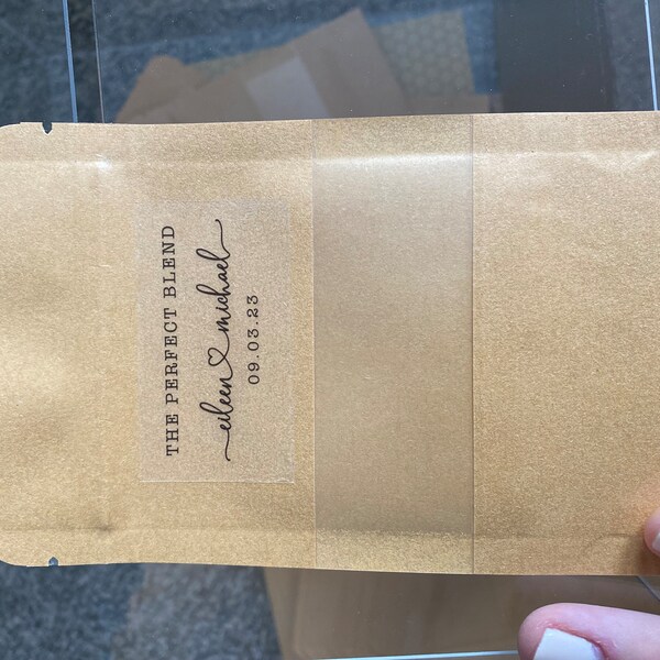 The Perfect Blend Stickers,custom Coffee Bag Labels,personalized ...