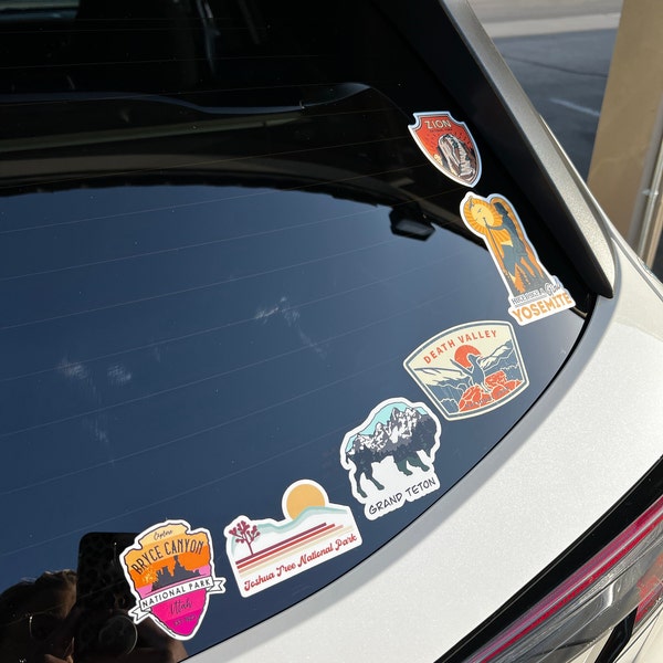 Happy Trails Sticker - Hiking Sticker, Vinyl Nature Sticker With Kiss ...