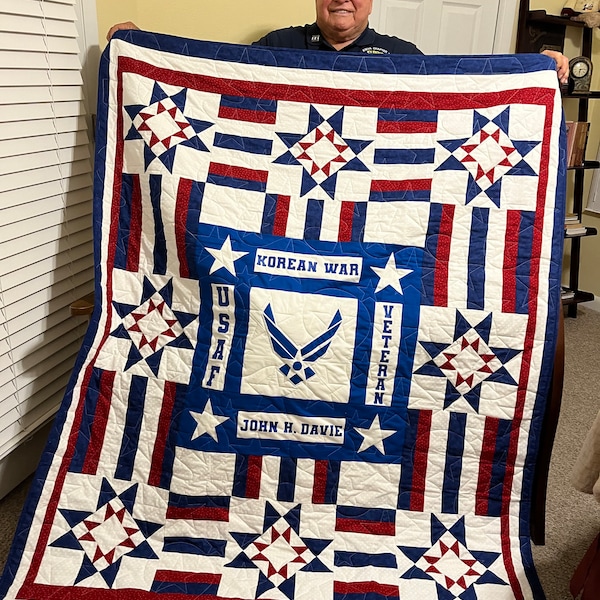 PATTERN - QOV® Ribbons & Stars Quilt Pattern. Finished Size: 60 X 72 ...