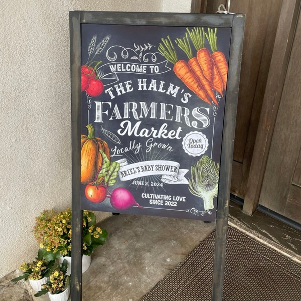 Printable Farmers Market Welcome Sign, Perfect for Any Farm Theme ...
