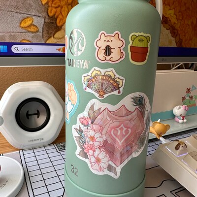 FFXIV Starbird and Elpis Flower Waterproof Vinyl Sticker Set Final ...