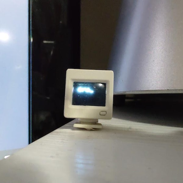 Miniature CRT Monitor: Retro MS-DOS Desktop Decor - Etsy