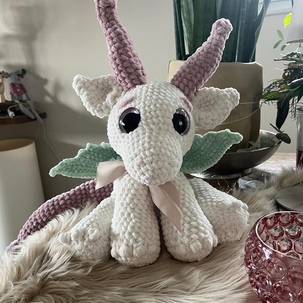 Snuggle Dragon Crochet Pattern, Original Snuggle Dragon, Crochet Dragon ...