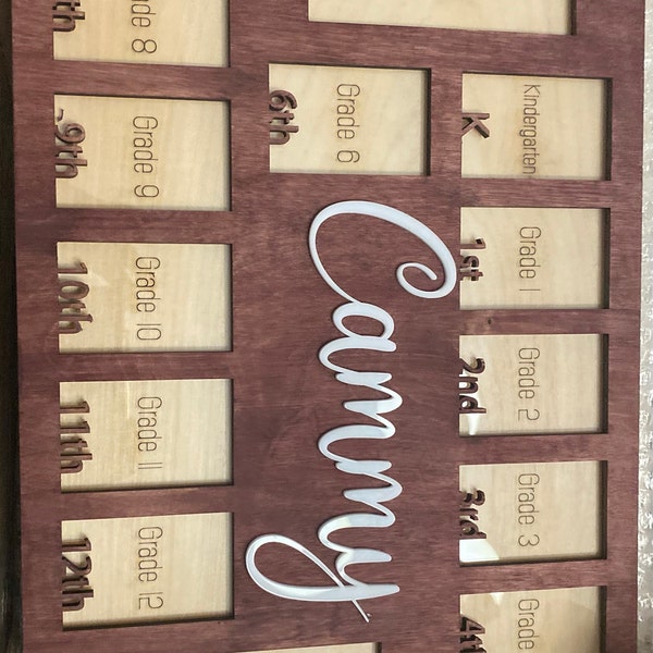 School Years Photo Frame, Senior Picture Gift, Preschool Graduation ...