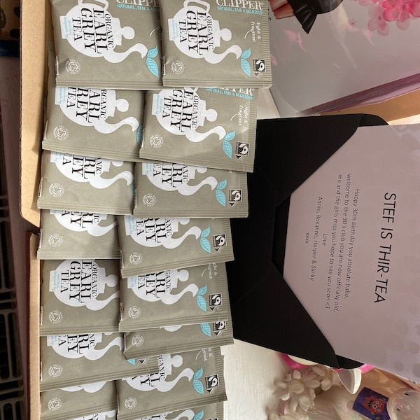 Personalised Name Tea Gift in Tin - Choice of 9 Colours - Mothers Day ...