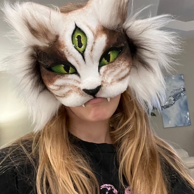 Therian Mask, Therian Bird Mask, Bird Mask, Parrot Mask, Red and Green ...