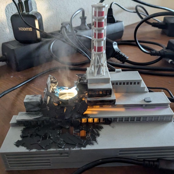 Chernobyl Nuclear Power Plant - With Smoke Effect - Humidifier and ...
