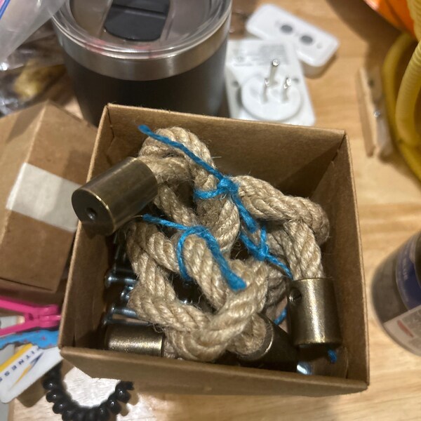 Nautical İnfinity Knot, Drawer Pulls - Brass & Rope Drawer Pulls ...