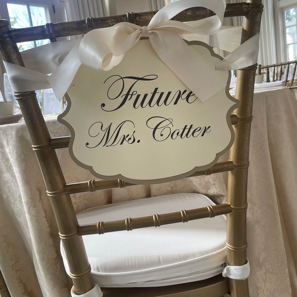 Future Mrs Sign,wedding Shower Sign, Mrs to Be Sign, Bridal Shower ...
