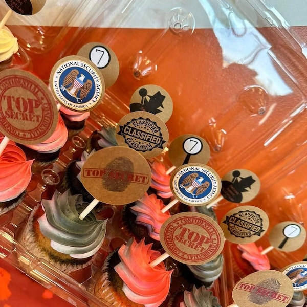 Personalized Spy Birthday Cupcake Toppers, Cupcake Picks, 007 Birthday ...