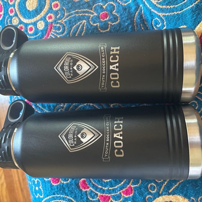 Personalized Laser Engraved Water Bottle With Custom Logo Name Text ...