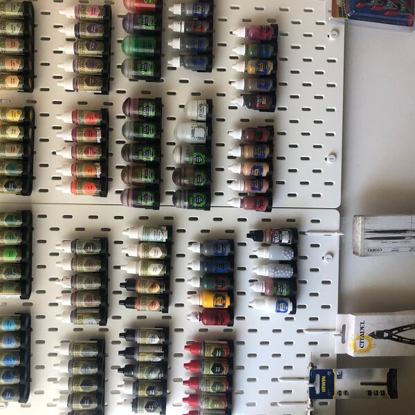 Hobby Storage - Citadel Games Workshop Paint Racks Holders for Peg ...
