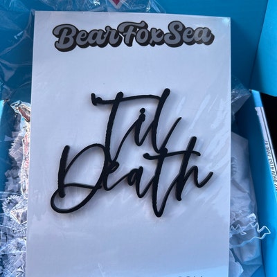 We Never Liked Him Anyway Cake Charm Acrylic Cake Accessory Divorce ...