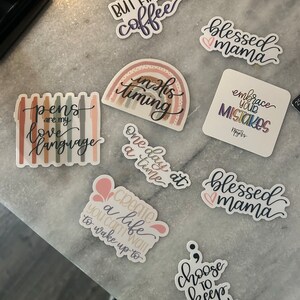 SINGLE STICKER Words Matter Motivational Sticker Inspirational Vinyl ...