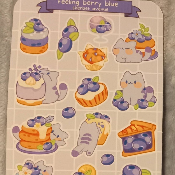 Cute Sticker Sheet Kawaii Sticker Pack Mini Food Stickers Handdrawn ...