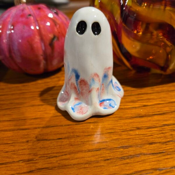 Handmade Ceramic Porcelain Miniature Ghost Figurine. - Etsy