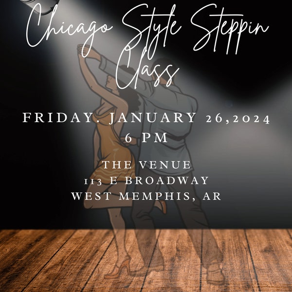 Stepper Dancer Stepping Chicago Style African American Couple Dancing ...