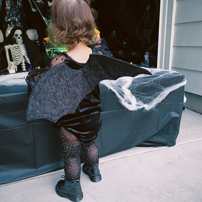Black Distressed Bat Wings// Wearable Bat Wings for Kids// Bat Wings ...